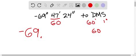 SOLVED Convert The Following Angle To Decimal Degree Notation