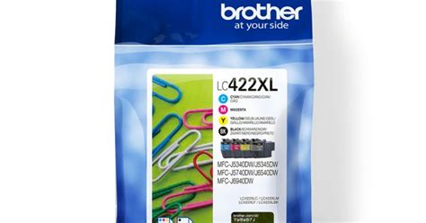 Brother LC422XL Multipack Ink Cartridges 1 5K 3000K CMYK LC422XLVAL