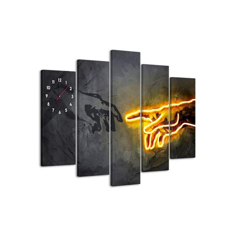 Часы картина настенные модульные Руки бесшумные 80 х 140 см 10652586 Купить по цене от 1