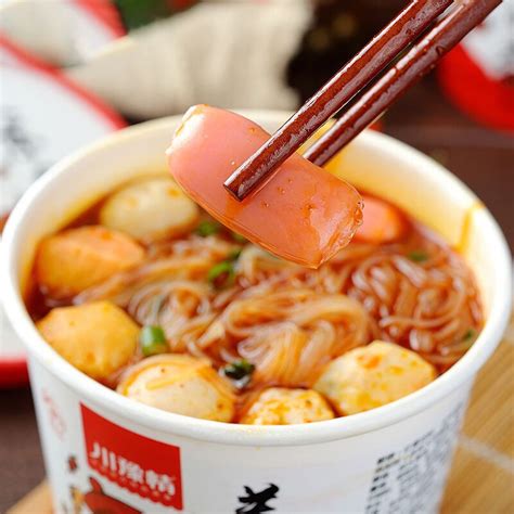川豫情 关东煮懒人速食火锅桶装即食丸子方便粉丝麻辣烫 麻辣关东煮138gx4桶买饭粒