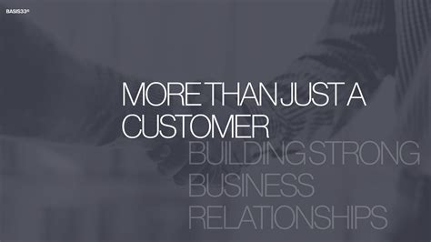 More Than Just A Customer Building Strong Business Relationships By