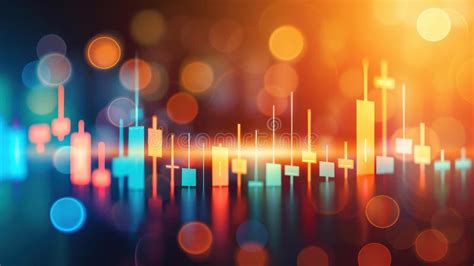 Detailed Candlestick Chart Showcasing Market Trends And Patterns