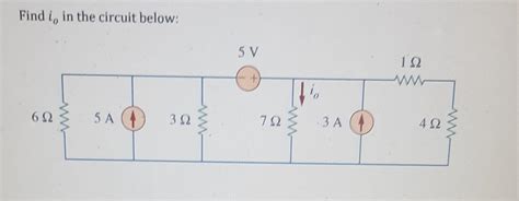 Solved Find I In The Circuit Below Chegg