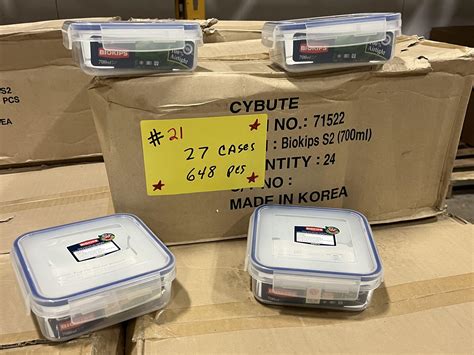 Lot Komax Biokips 700ml Plastic Food Storage Containers 648 Pcs