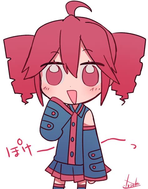 Yuusuke Kun Kasane Teto Kasane Teto Utau Utau 1girl Ahoge Black