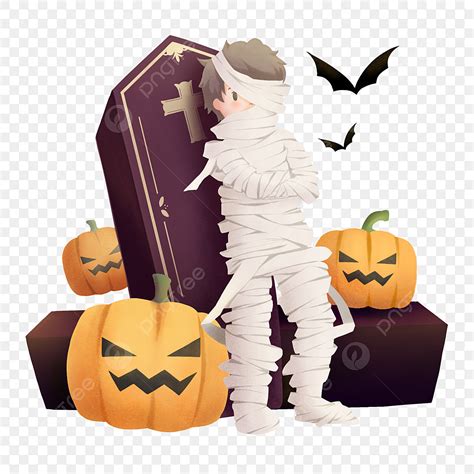 Halloween Mummy Png Picture Halloween Hand Drawn Cartoon Character