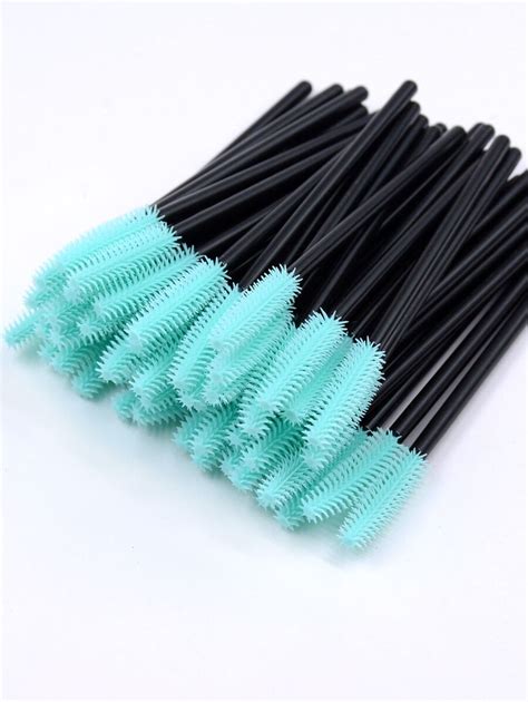 50pcs Silicone Mini Eyelash Brushes Lash Mascara Wands Applicators