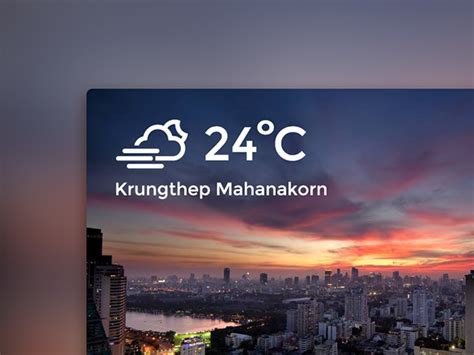 UI Weather On Behance