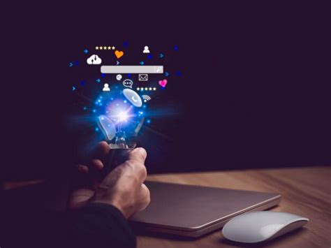 Premium Photo Businessman Touching Laptop With Open Email Receiving