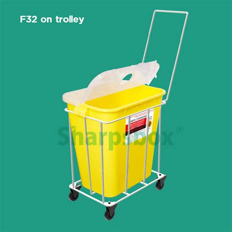 sharpsbox brand sharp container trolley cart for sharp container