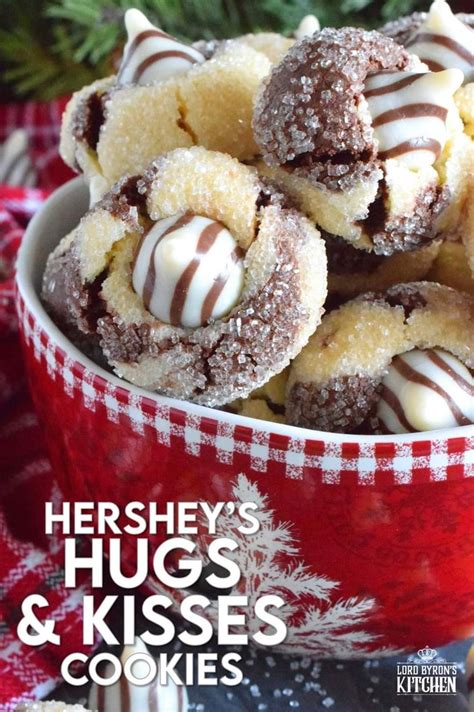 Decadent Vanilla And Chocolate Cookies With Hersheys Hugs And Kisses