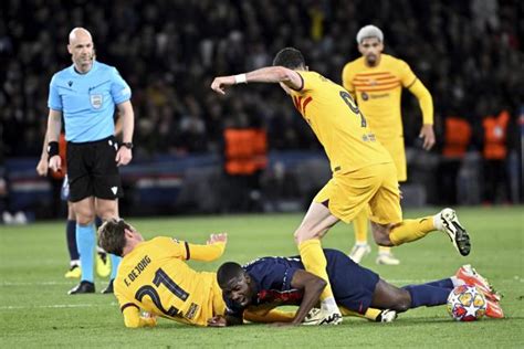 Mbappé décevant une défense fébrile un Barça efficace le PSG est mal embarqué en quarts de