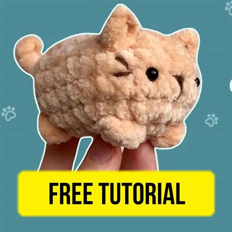 How To Crochet A Cute Cat Free Tutorial The Space Of Stitching
