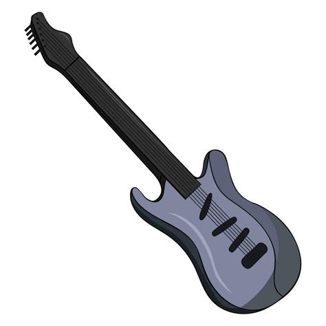 Bass Guitar Vector Vintage Bass Guitar Stock Illustration 25901401