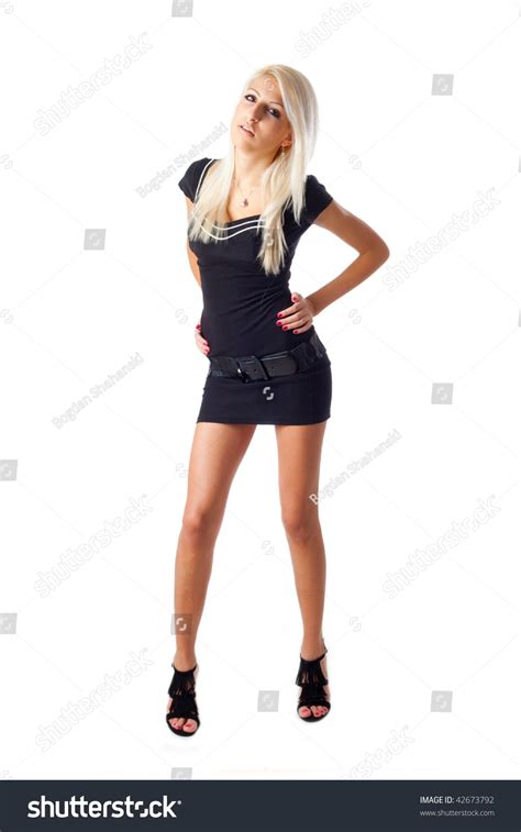 Sexy Blond Girl Short Skirt On库存照片42673792 Shutterstock