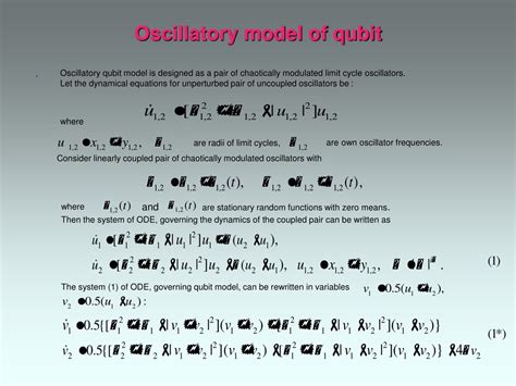 Ppt Network Of Coupled Stochastic Oscillators And One Way Quantum Computations Powerpoint