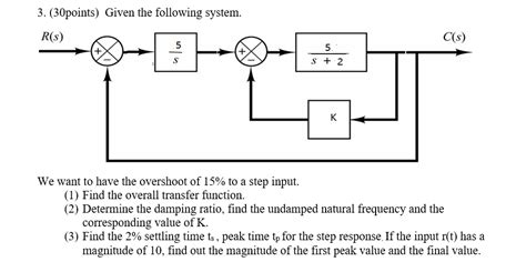 Solved 3 30points Given The Following System Rs Cs 5