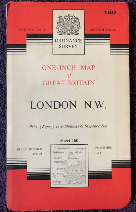 Fascinating 1940s And 50s Ordnance Survey Maps Of Nw London Middles