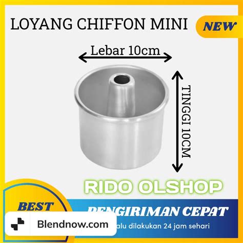 Jual Loyang Chiffon Mini Cake Ukuran 10 Cm Tinggi 10 Cm Chiffon Lurus