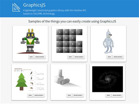 GraphicsJS Powerful Free Open Source JavaScript Library For Graphics And Animation SVG VML