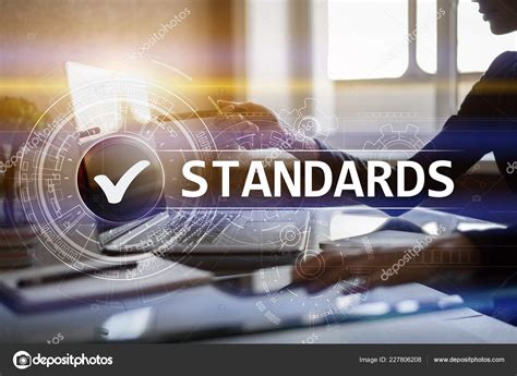 standards quality control assurance iso checkbox on virtual screen