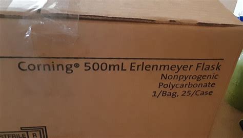 Corning 500ml Erlenmeyer Shake Flasks W Vented Cap 5 Ind Sealed 431145 Ebay