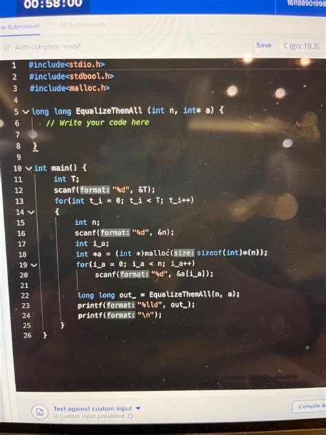 Solved Equalize Them All You Are Given The Following Chegg