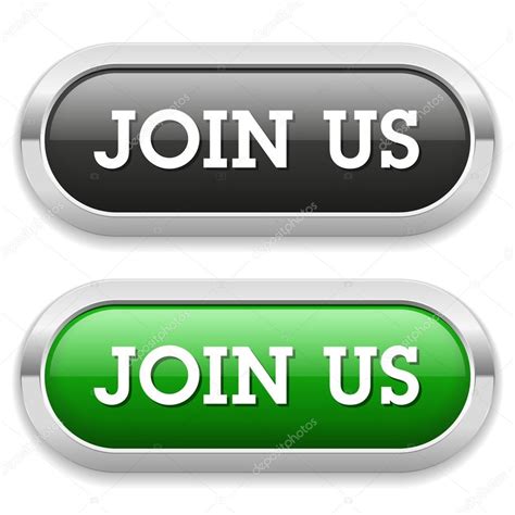 Join Us Buttons Stock Vector Image By ©newartgraphics 62374721