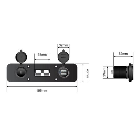 Stedi Anderson Style Cigarette Usb Flush Mount