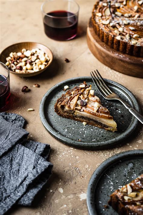 Pear Tart With Hazelnut Frangipane The Floured Table Holiday Baking