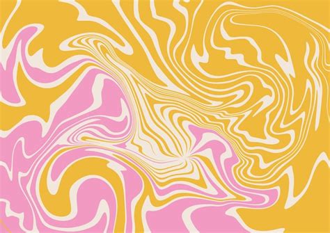 Premium Vector Abstract Retro Groovy Background With Colorful Fluid