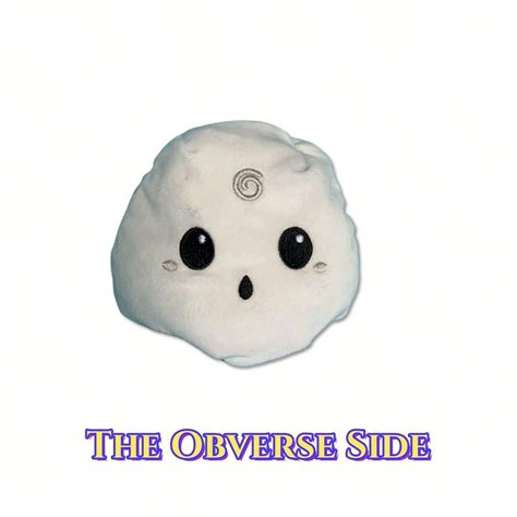 4 Inch The Original Reversible Ghost Plushie White Black Cute