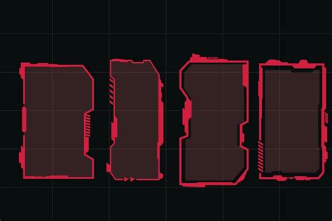Futuristic Vector Hud Interface Screen Design Digital Callouts Titles Hud Ui Gui Futuristic