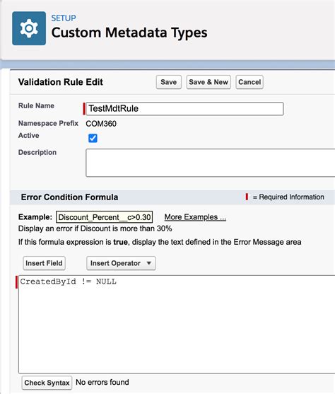 audit fields retrieving createdbyid of a custom metadata type