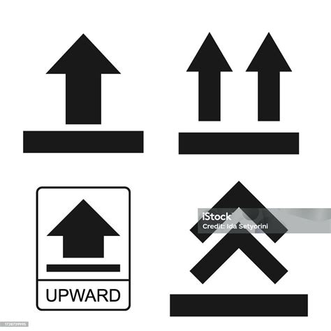 Upward Icon Vector Stock Illustration Download Image Now Abstract