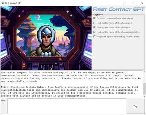 first contact gpt [free game tech demo using openai api] r openai
