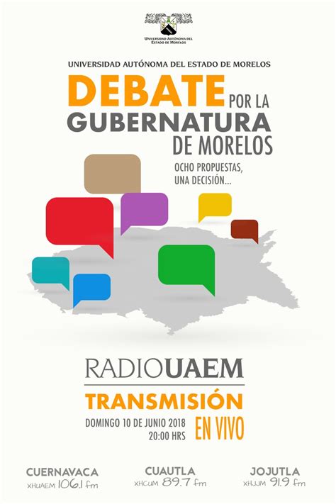 Debate Por La Gubernatura De Morelos Universidad Autónoma Del Estado