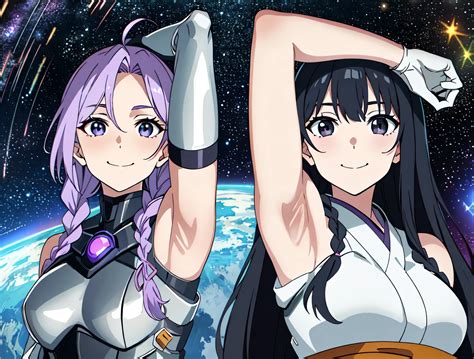 Cryptic Girl And Her Partner Creado Con Seaart Ai