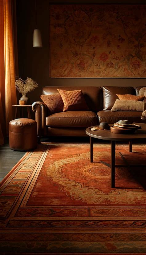 15 Amazing Rug Colors To Pair With Your Dark Brown Leather Couch
