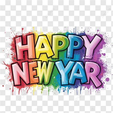 Happy New Year 2024 Colorful Text Happy New Year 2024 Colorful New