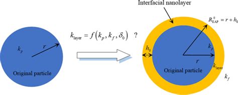 Schematic Cross Section Of Single Nanoparticle With The Interfacial