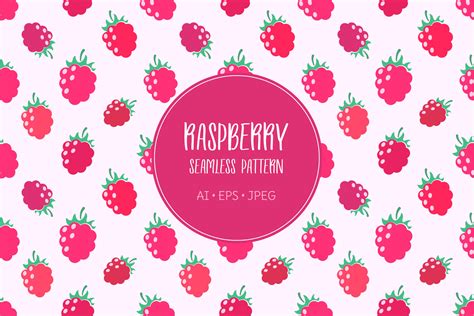 Raspberry Seamless Pattern Graphic By Cmeree · Creative Fabrica