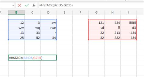 What Is The Excel Hstack Function