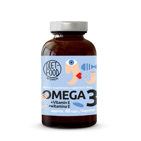 Omega 3 Vitamina E Supliment Alimentar 60 Cps Diet Food