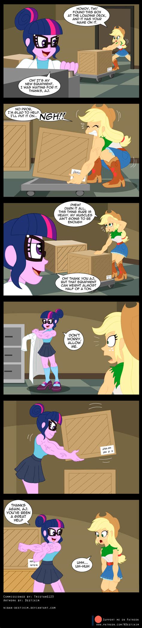 Commission Science And Muscles By Niban Destikim On Deviantart