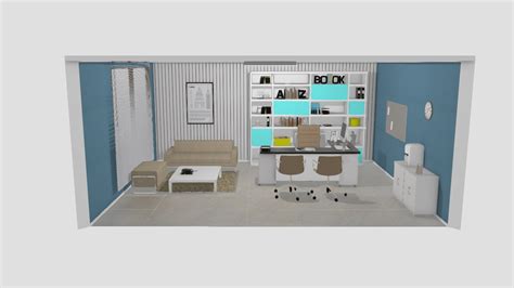 Projeto Escritório Administrativo De Samara Planta 3d Mooble