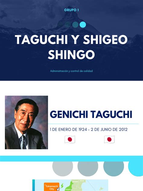 Aportes De Taguchi Y Shigeo Shingo Pdf Calidad Comercial