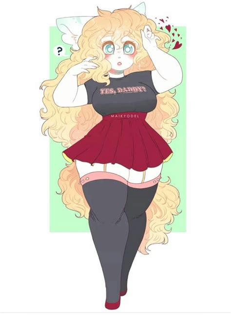 Plus Size Fursona Chubby Catgirl Chubby Fox Girl Anime Girls