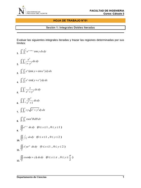 S1 Integrales Dobles Iteradas Pdf