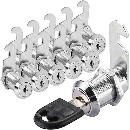 Kitmose Cabinet Cam Lock Set 5 Pack Keyed Alike 1 25mm Cylinder Cam